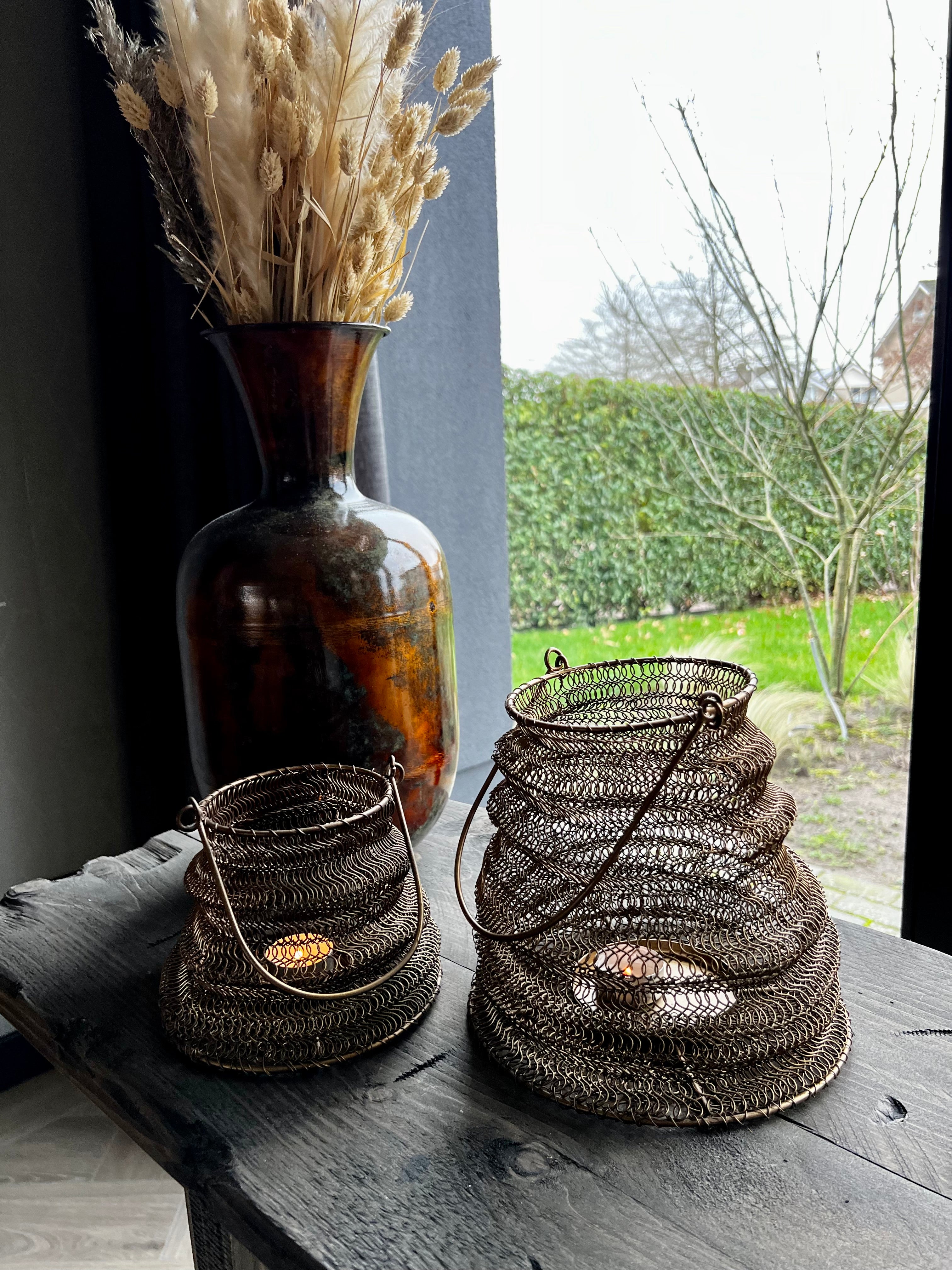 Metalen Kaarshouder - Draad met hengsel - 2 varianten – Life Deco